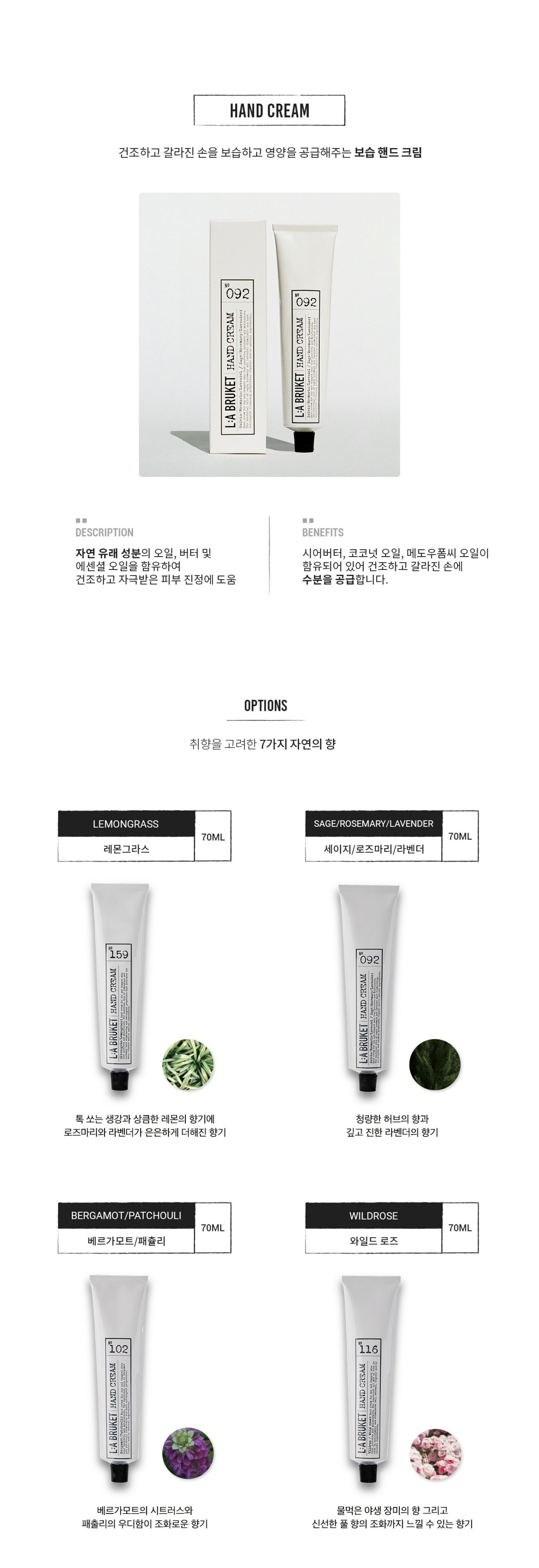 핸드 크림 70ml 7종 택1 - 감도 깊은 취향 셀렉트샵 29CM