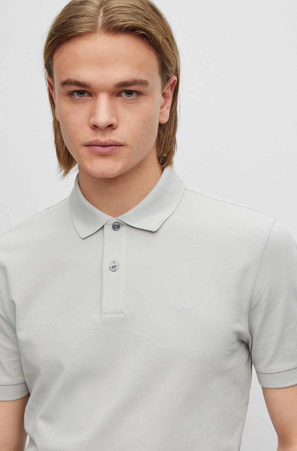 BOSS(보스) [공식] [보스] 피마 코튼 피케 폴로 셔츠 레귤러핏 50468301_050 | S.I.VILLAGE (에스아이빌리지)