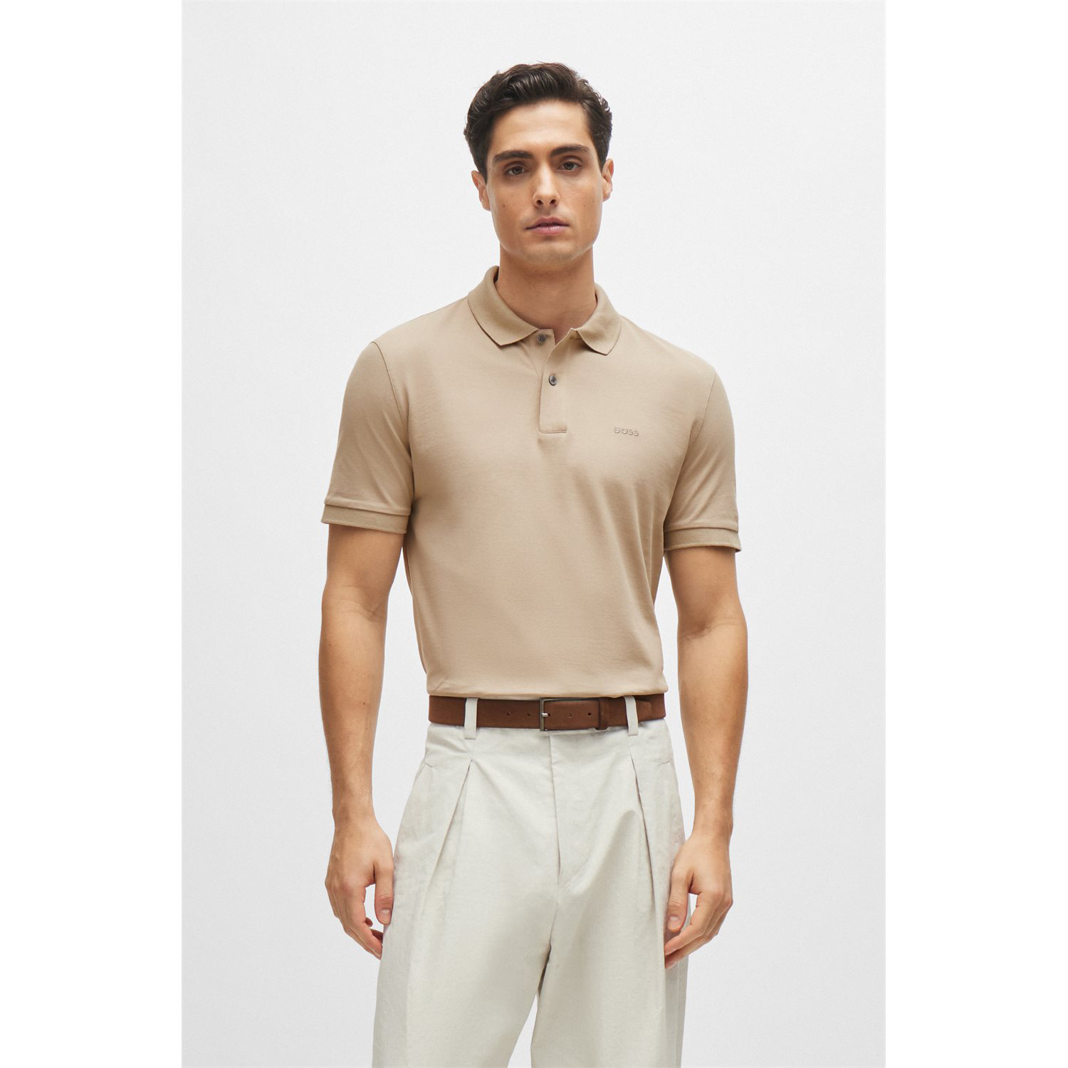 BOSS(보스) [공식] [보스] 피마 코튼 피케 폴로 셔츠 레귤러핏 50468301_255 | S.I.VILLAGE (에스아이빌리지)
