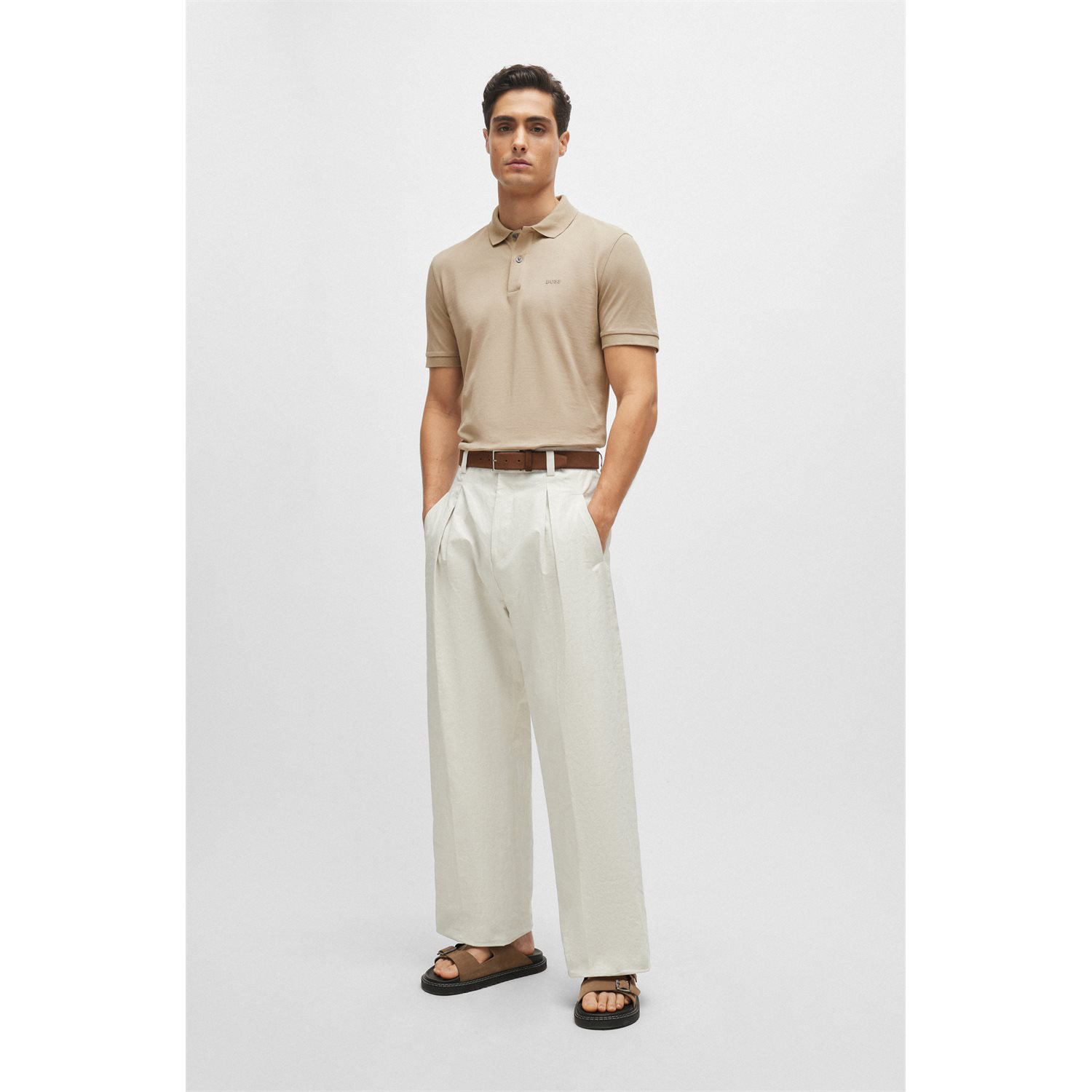 BOSS(보스) [공식] [보스] 피마 코튼 피케 폴로 셔츠 레귤러핏 50468301_255 | S.I.VILLAGE (에스아이빌리지)