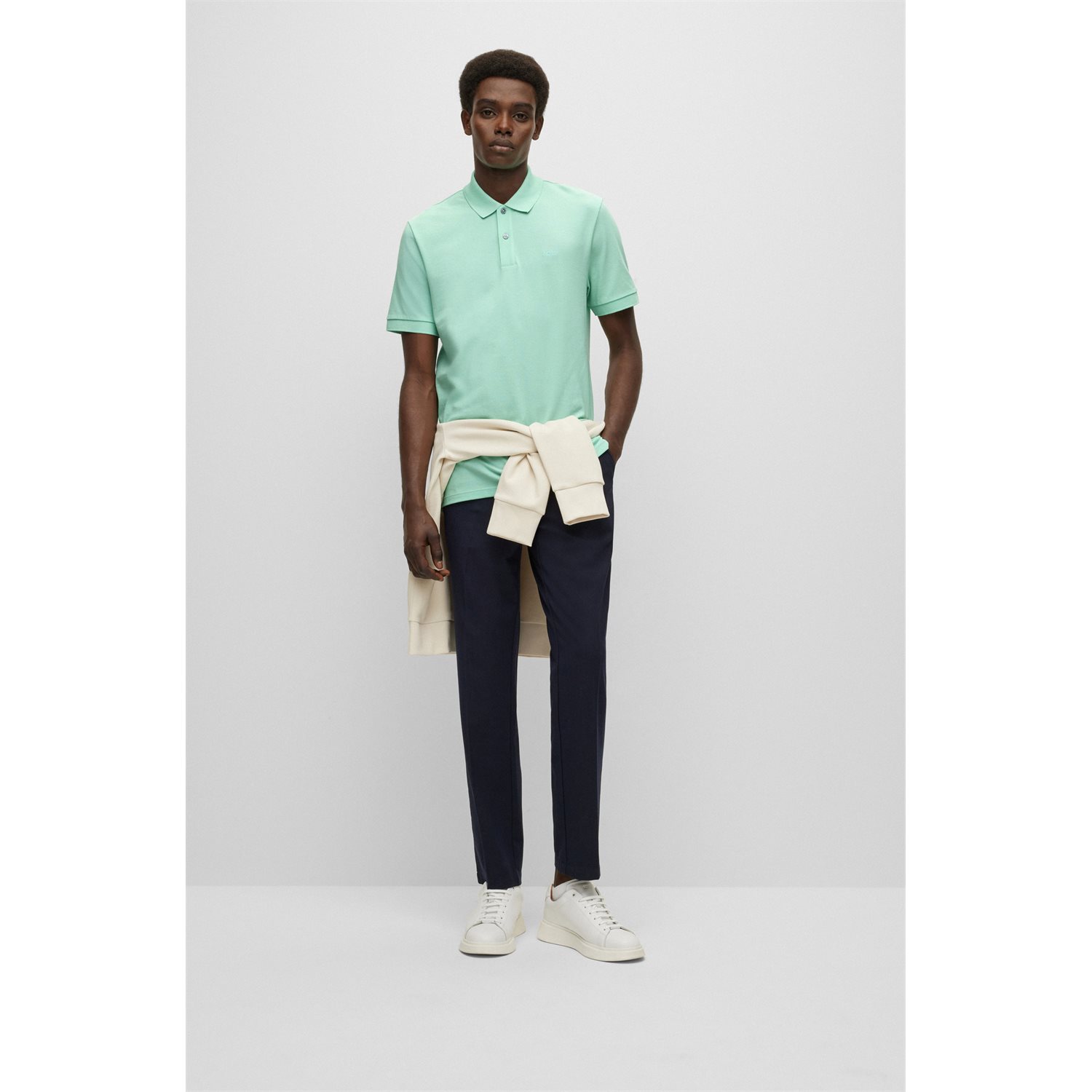 BOSS(보스) [공식] [보스] 피마 코튼 피케 폴로 셔츠 레귤러핏 50468301_338 | S.I.VILLAGE (에스아이빌리지)