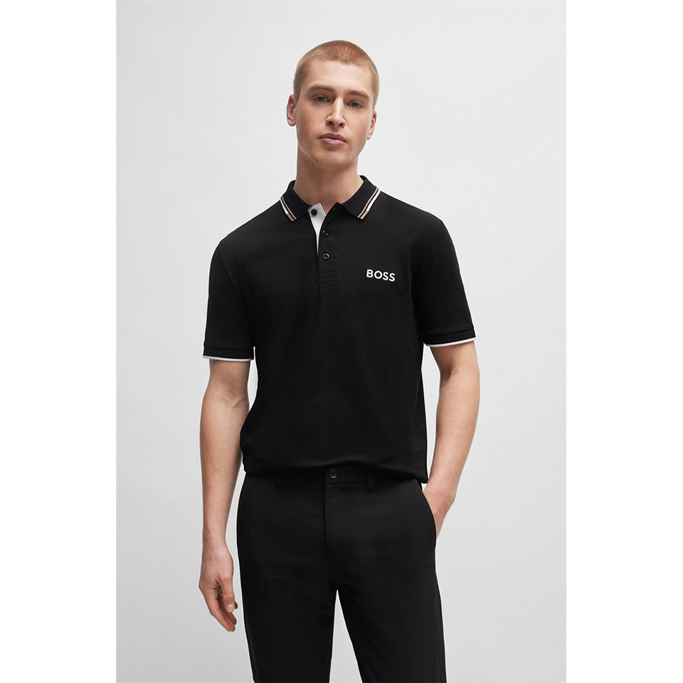 BOSS(보스) [공식] [보스] 스포츠 스트레치 코튼 반팔 폴로 셔츠 50469102_002 | S.I.VILLAGE (에스 ...