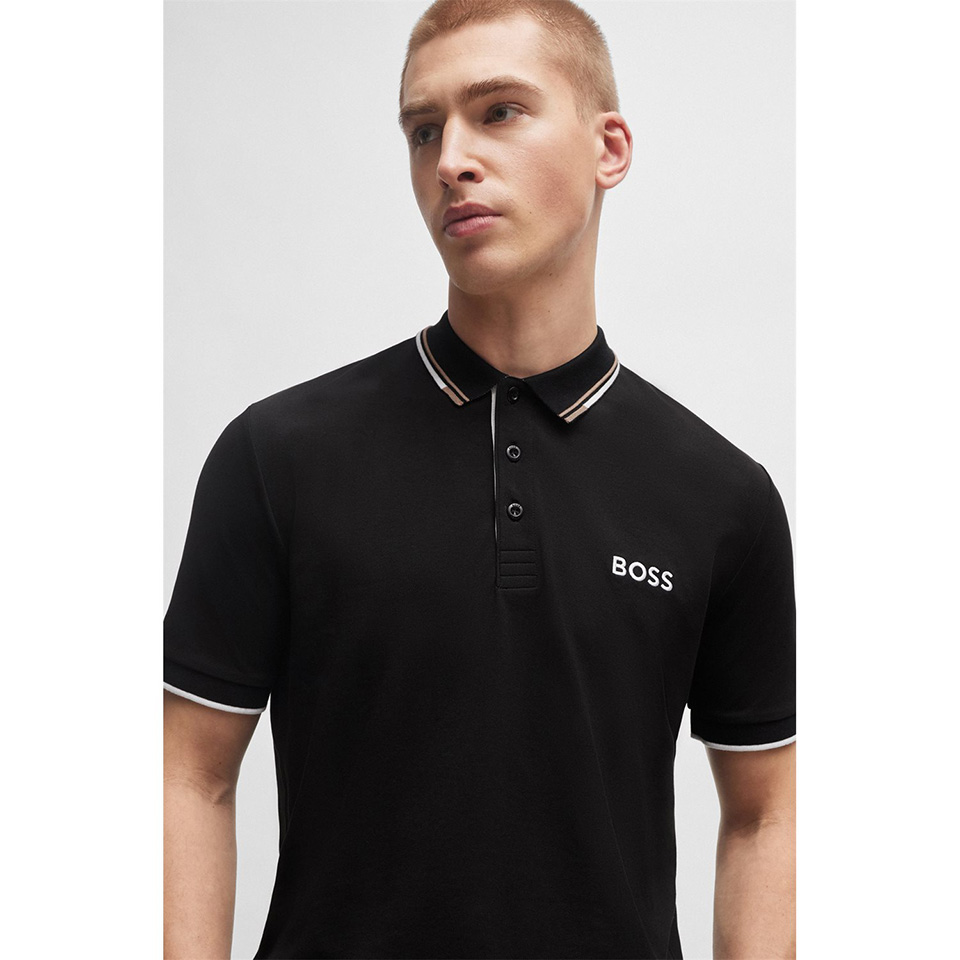 BOSS(보스) [공식] [보스] 스포츠 스트레치 코튼 반팔 폴로 셔츠 50469102_002 | S.I.VILLAGE (에스 ...