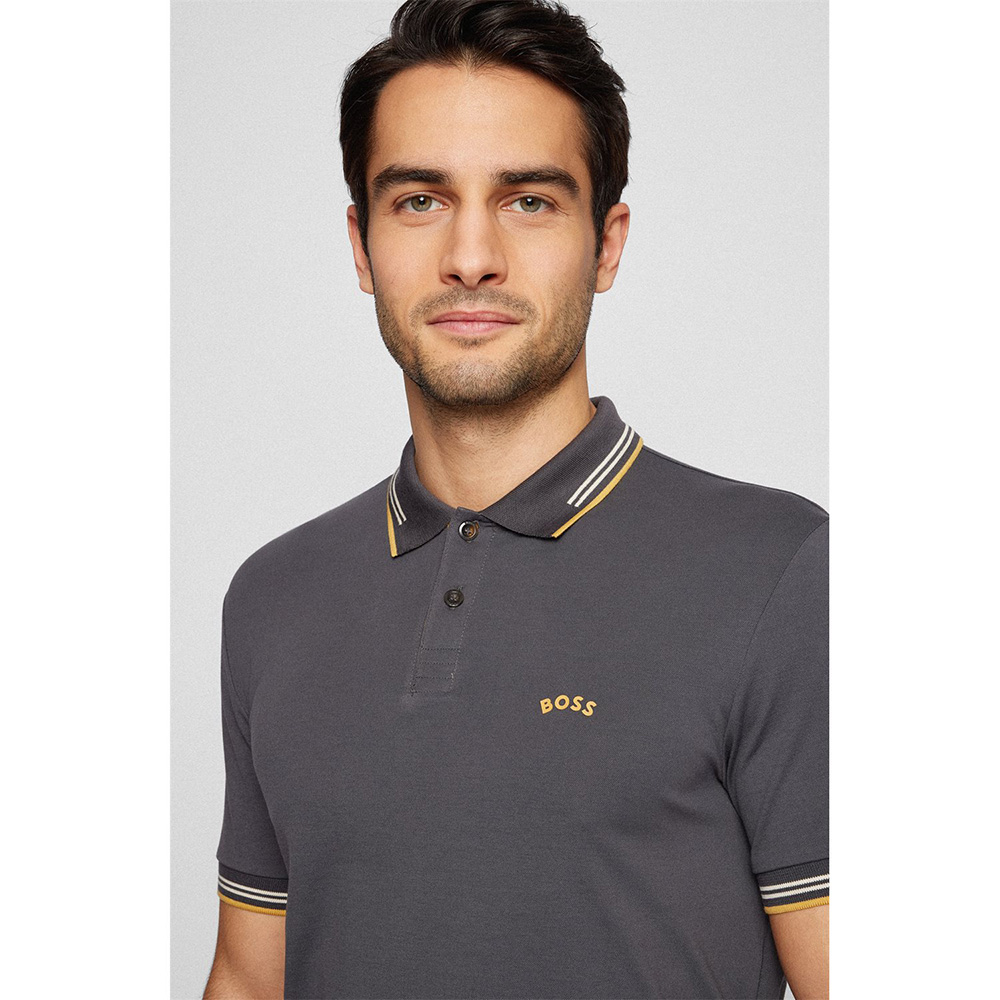BOSS(보스) [공식][보스] 골프 아치 로고 슬림핏 폴로 셔츠 50469245_021 | S.I.VILLAGE (에스아이빌리지)