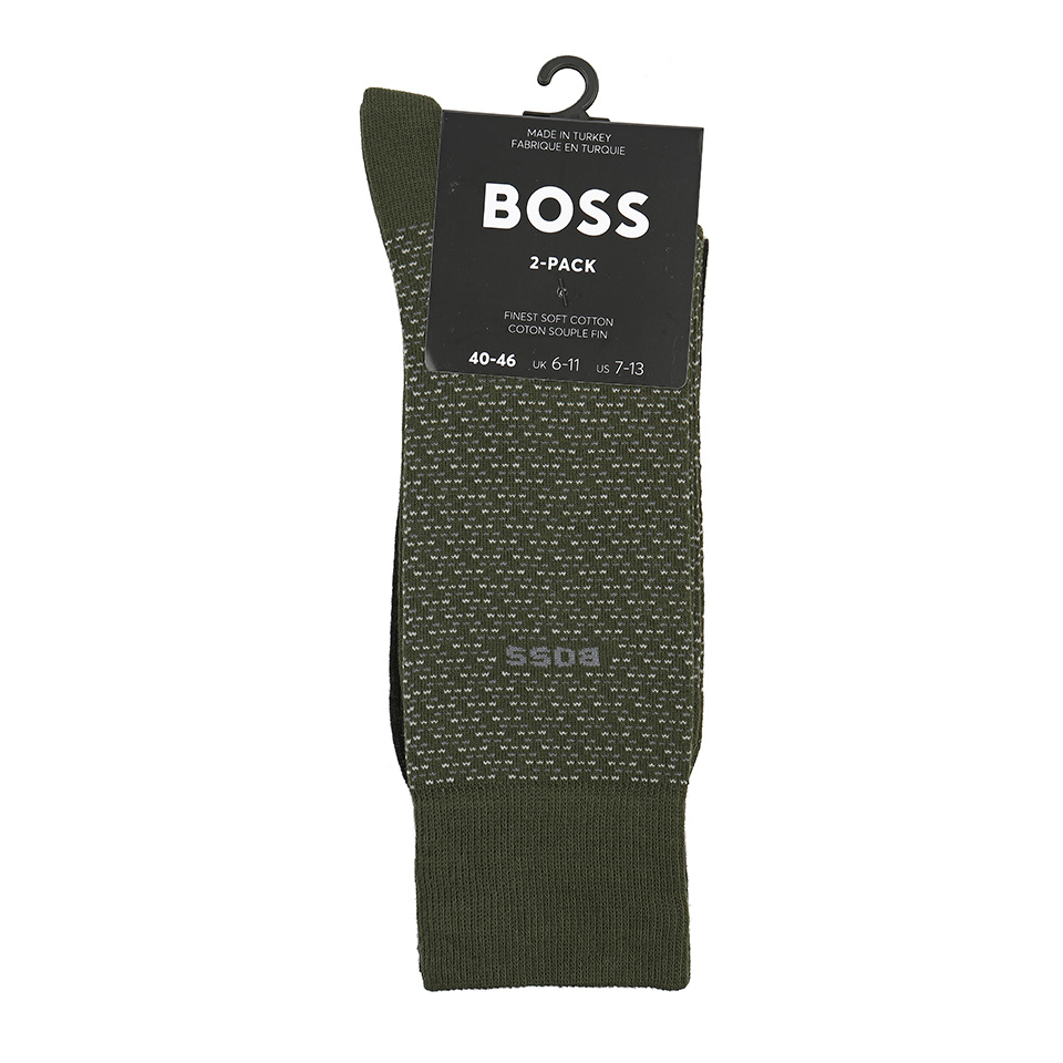 BOSS(보스) [공식] [보스] 코튼 중목 양말 2종 세트 50491197_362 | S.I.VILLAGE (에스아이빌리지)