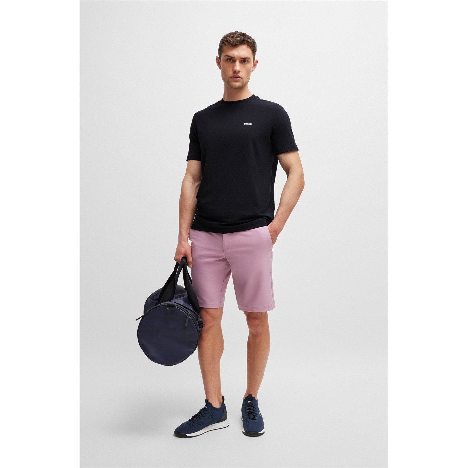 BOSS(보스) [공식] [보스] 저지 코튼 반팔 티셔츠 50506373_403 | S.I.VILLAGE (에스아이빌리지)