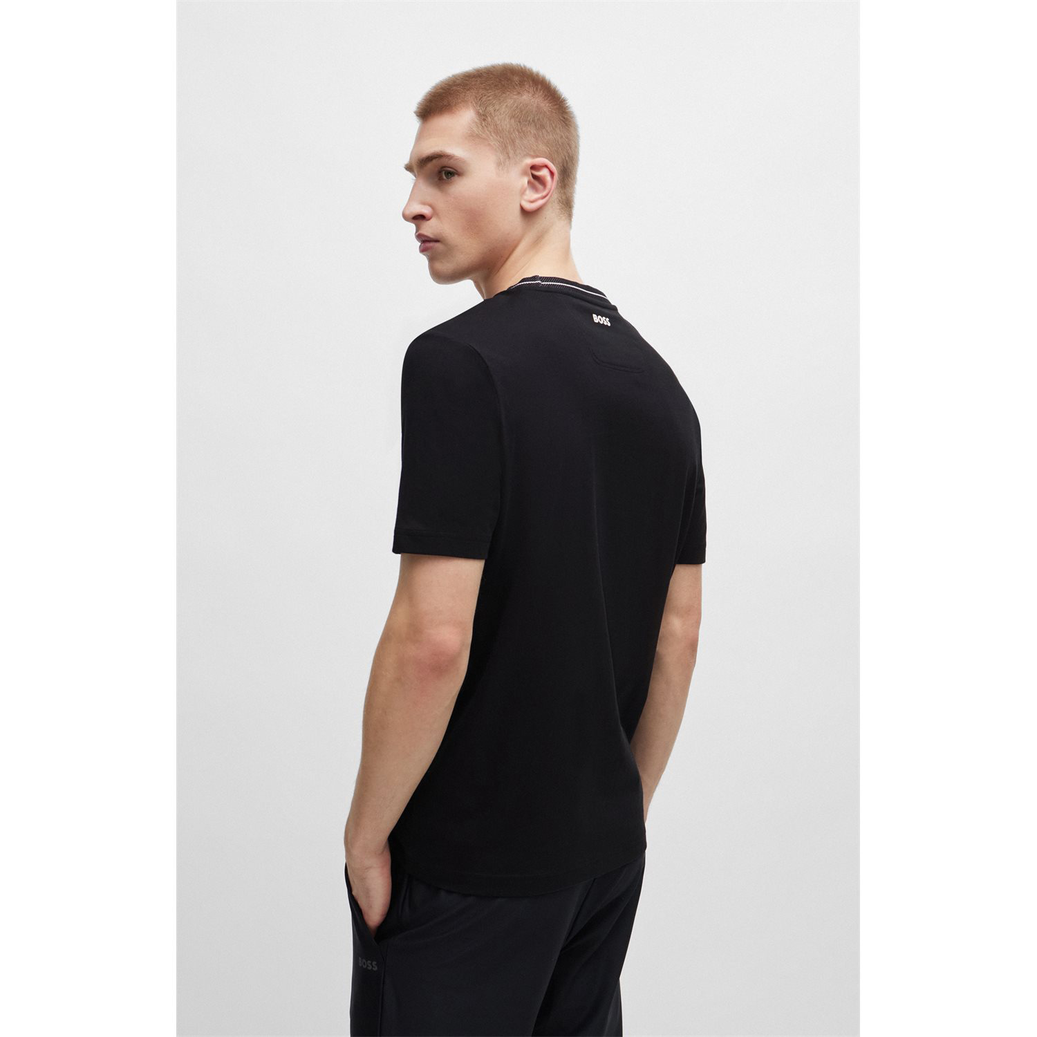 BOSS(보스) [공식] [보스] 싱글 저지 반팔 티셔츠 스트레이트핏 50512867_100 | S.I.VILLAGE (에스아이빌리지)