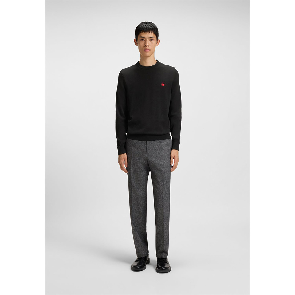 HUGO(휴고) [공식] [휴고] 레드 로고 라벨 코튼 니트 50475083_001 | S.I.VILLAGE (에스아이빌리지)