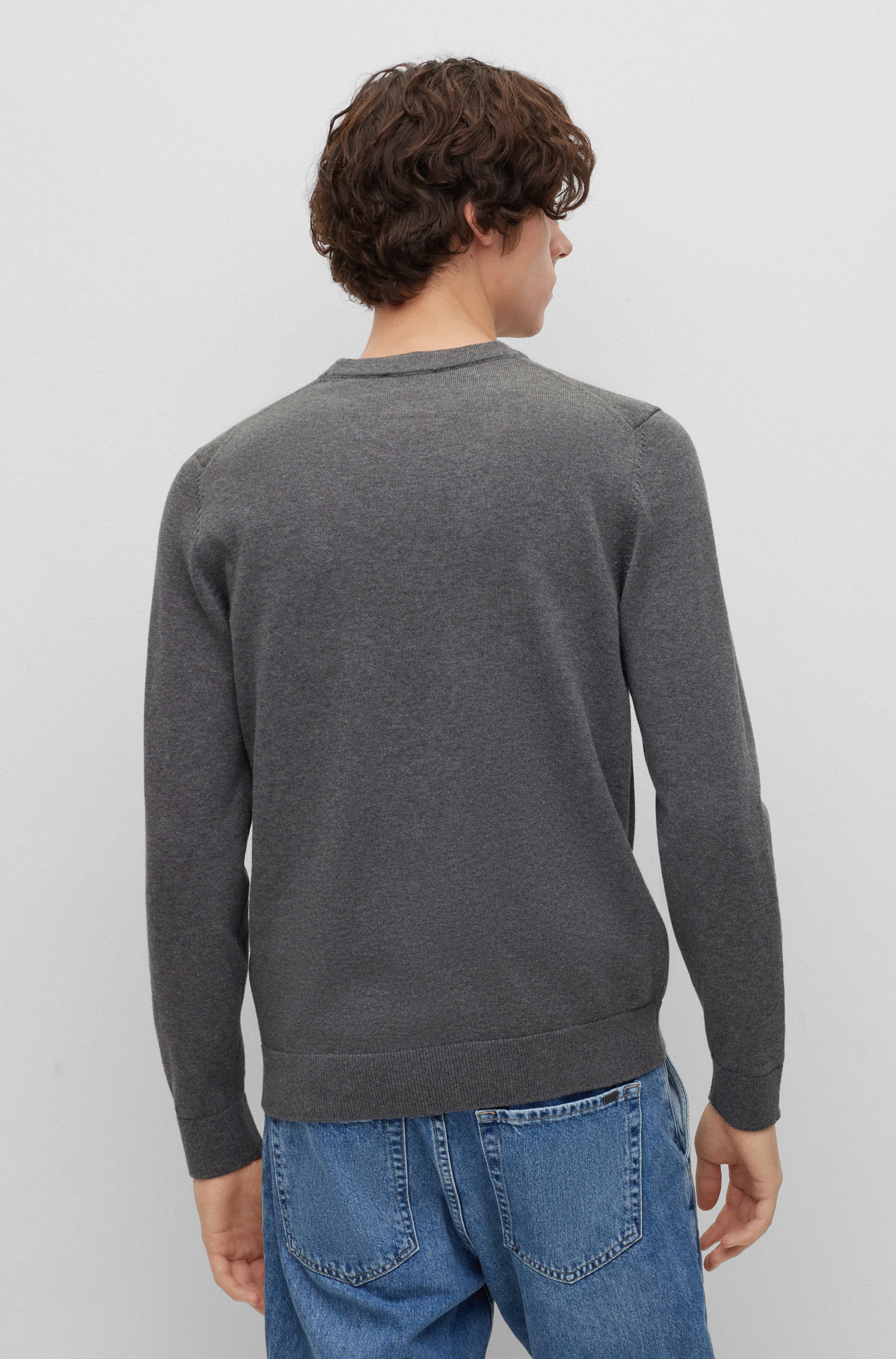 HUGO(휴고) [공식][휴고] 레드 로고 라벨 코튼 니트 50475083_038 | S.I.VILLAGE (에스아이빌리지)